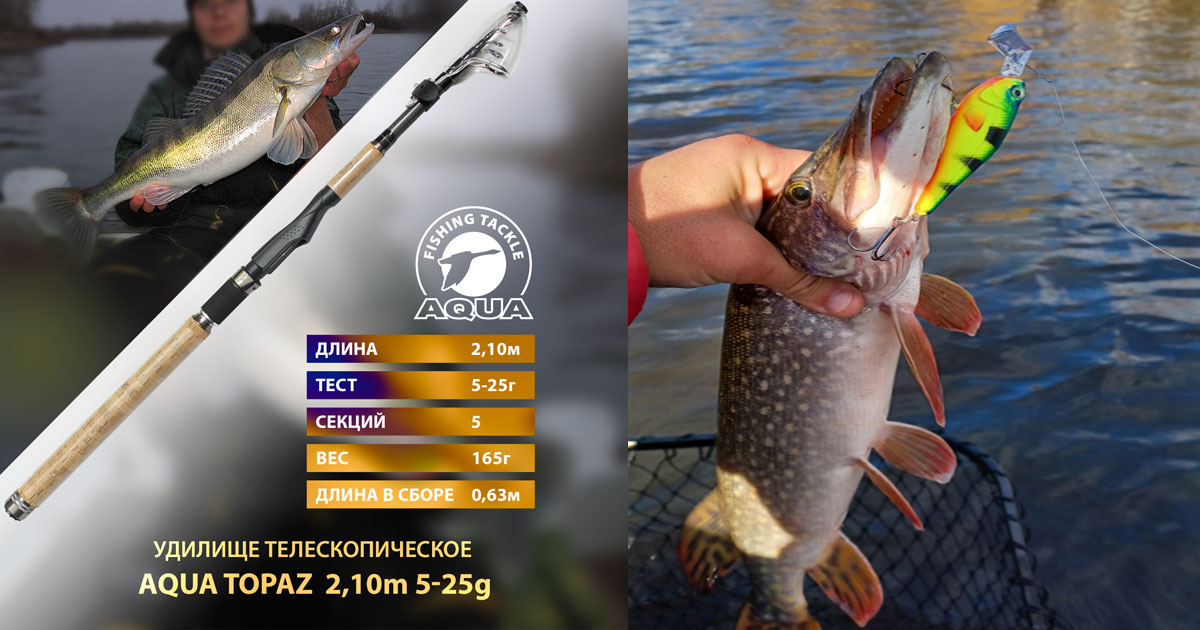Купить телескопический спиннинг Topaz короткого сложения в интернет ...
